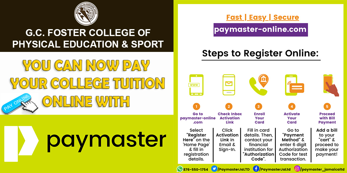 Pay Online with Paymaster – G.C. Foster College